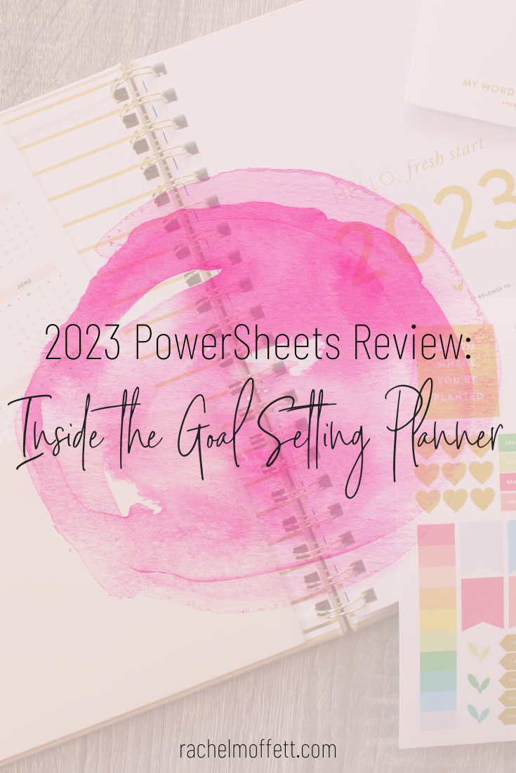 2023 PowerSheets Review: Inside the Goal Setting Planner